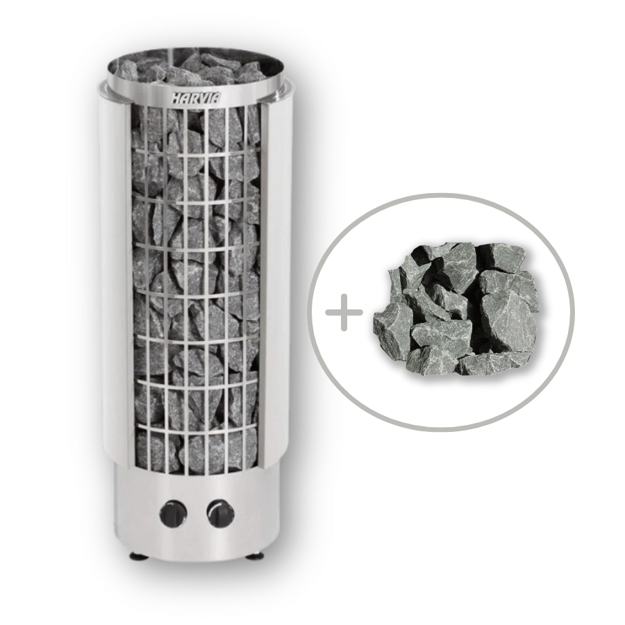 Harvia Cilindro Half Series Electric Heater w/ Built-In Controller and ...